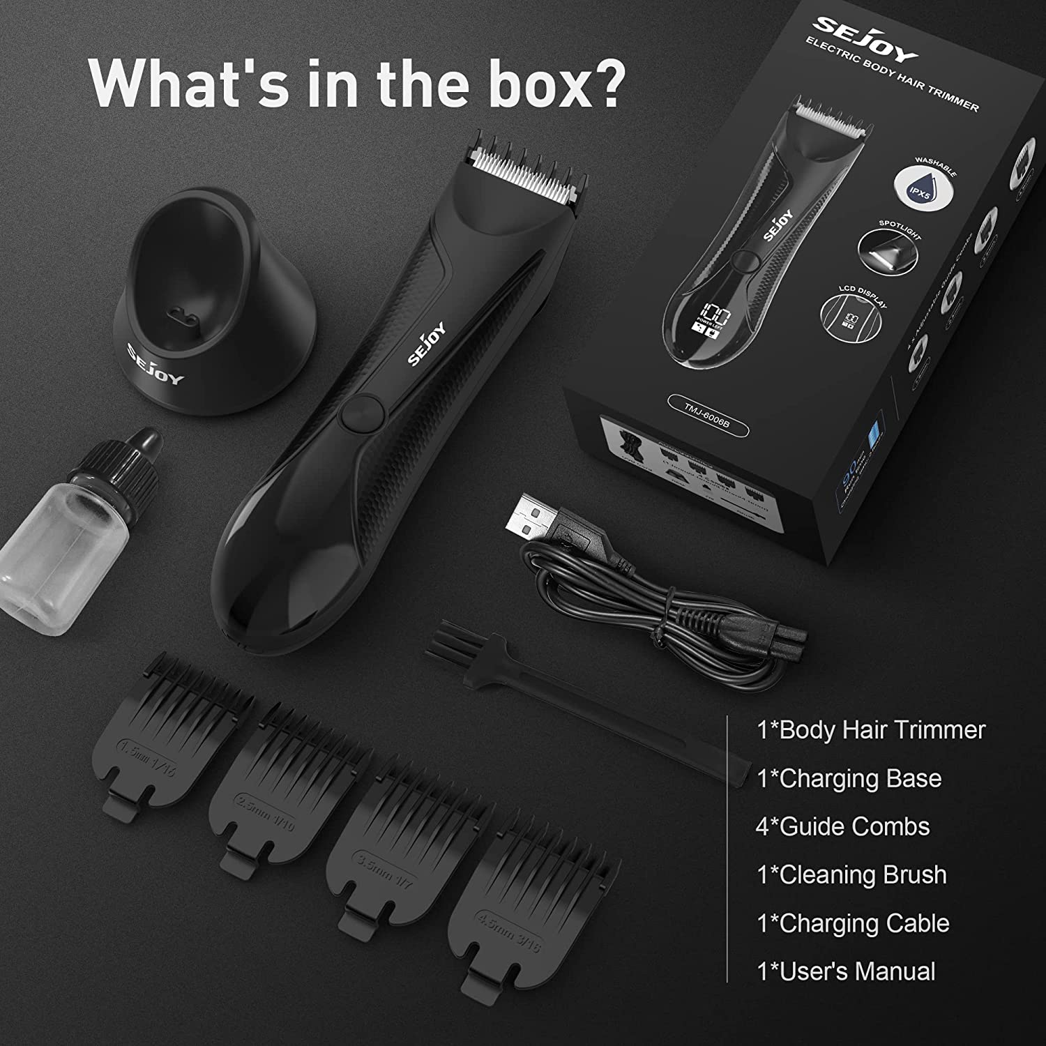 Electric Body Hair Trimmer for Men – SEJOY Store