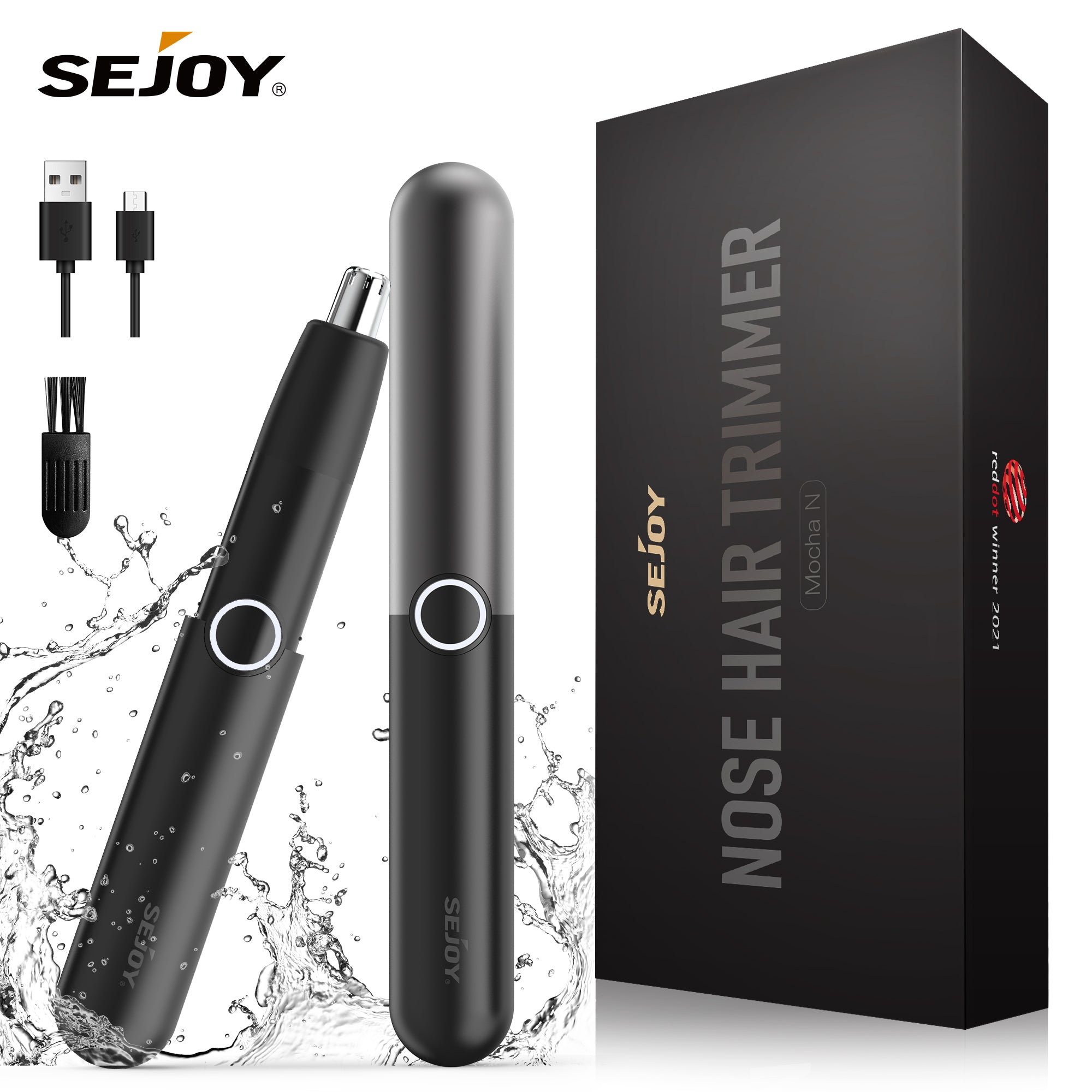 Electric Ear and Nose Hair Trimmer Mocha N – SEJOY Store